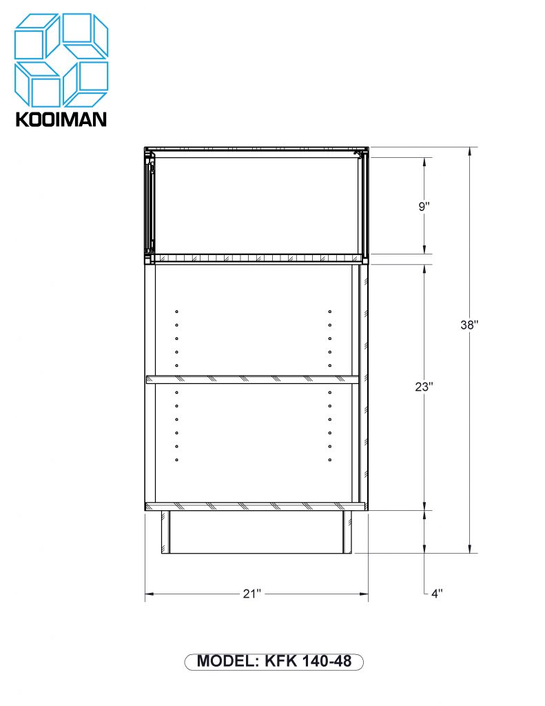 1/3 Vision Showcase 48"L - Display Case Canada