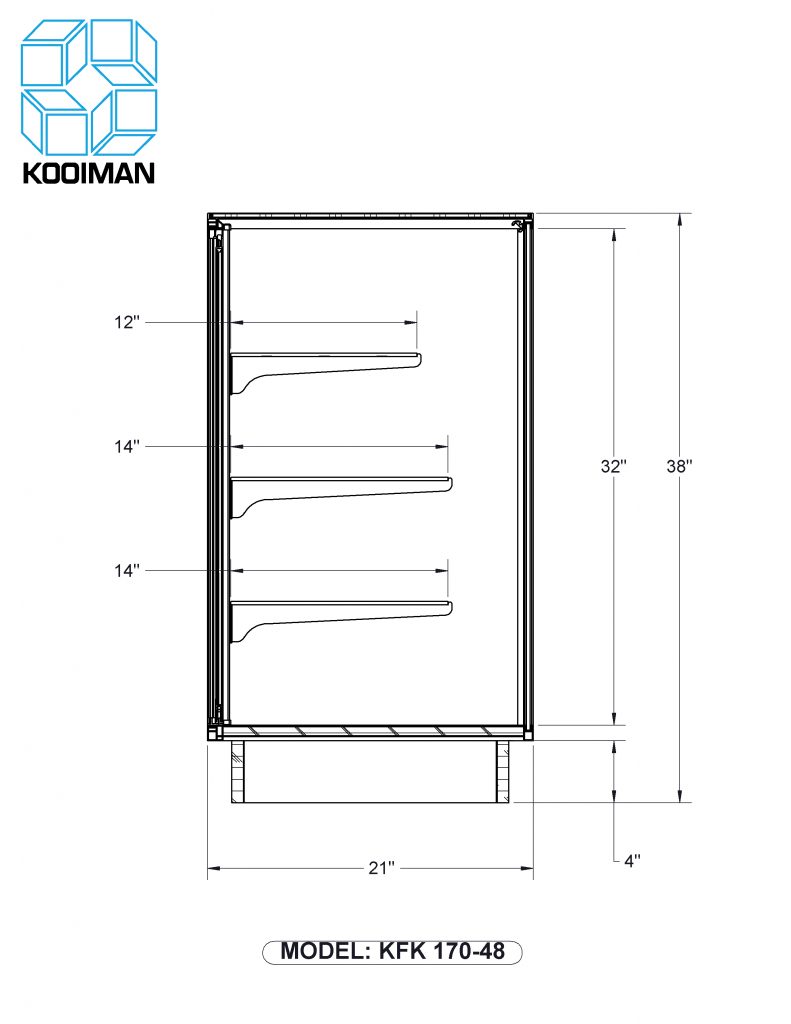 Full Vision Showcase 48"L - Display Case Canada