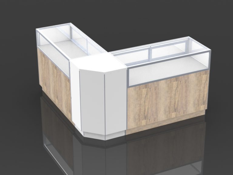 21" Hex Corner Filler - Display Case Canada